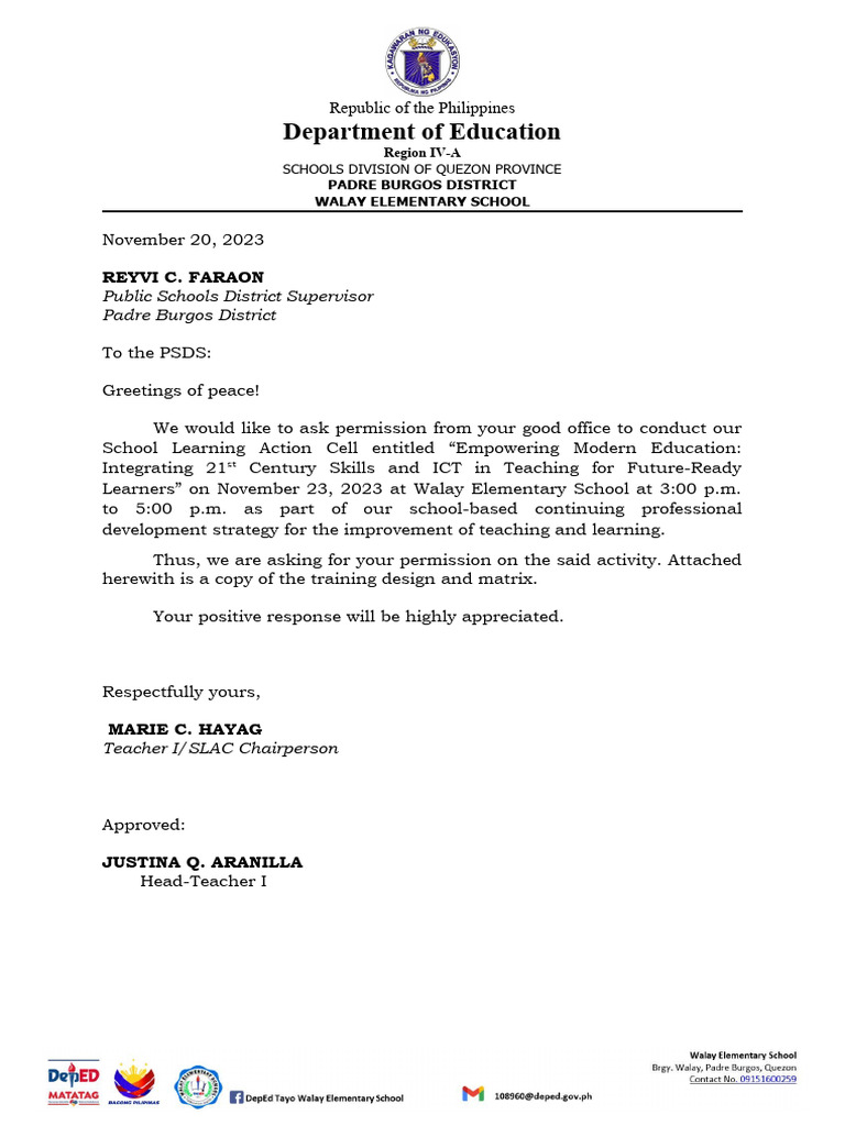 SLAC-letter-training-matrix-design-and-letter-1-Copy | PDF ...