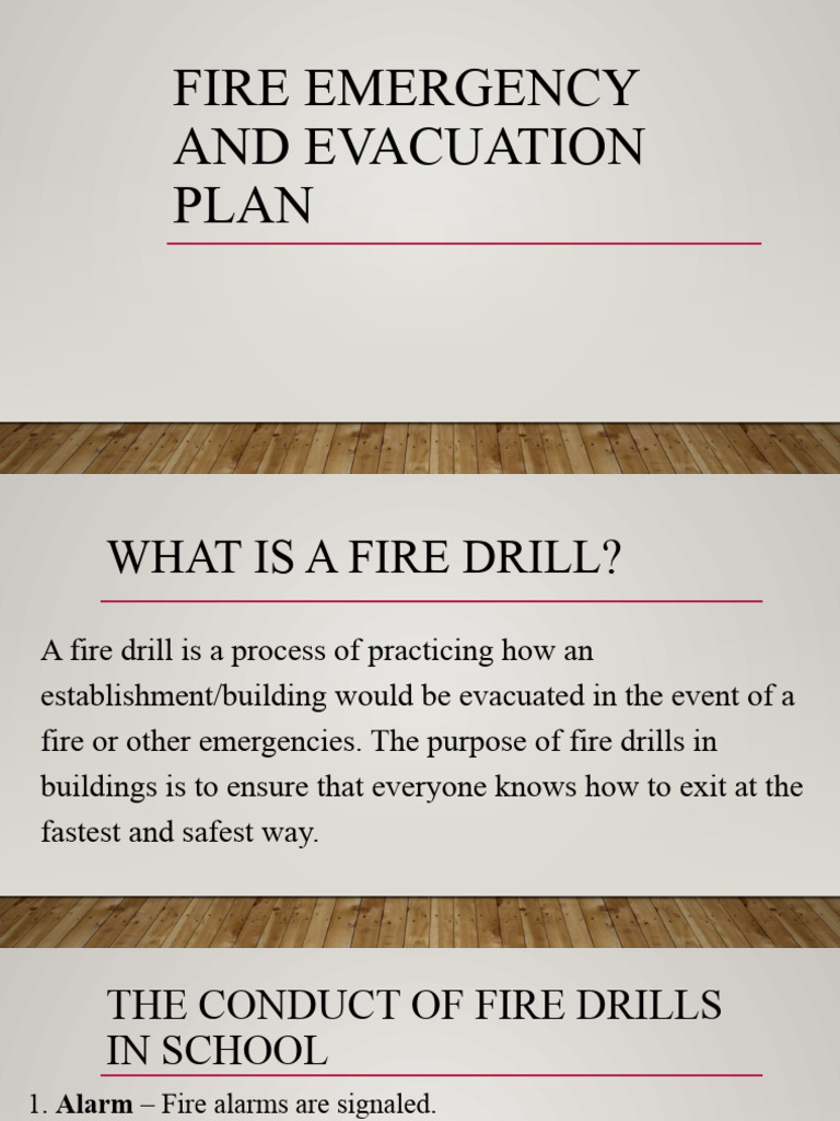 Fire Emergency and Evacuation Plan - 083140 | PDF | Emergency ...