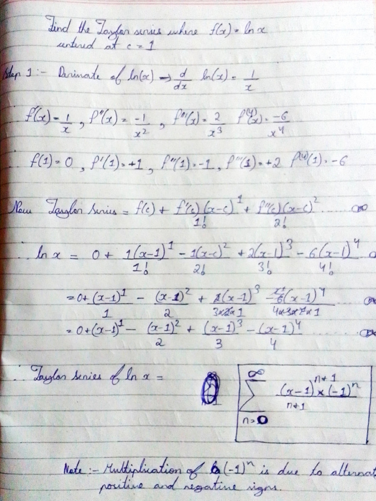 Taylor Series Example 1 | PDF