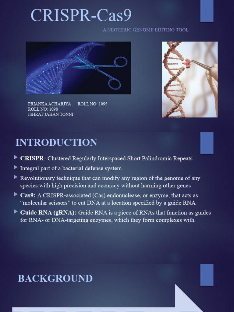 CRISPR-Cas9: A Neoteric Genome Editing Tool | PDF | Wellness