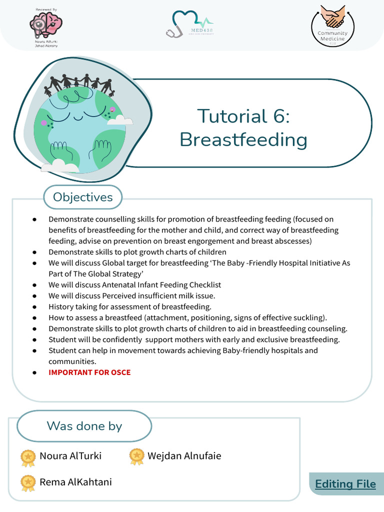 Tutorial 6 - Breastfeeding | PDF | Breastfeeding | Breast Milk