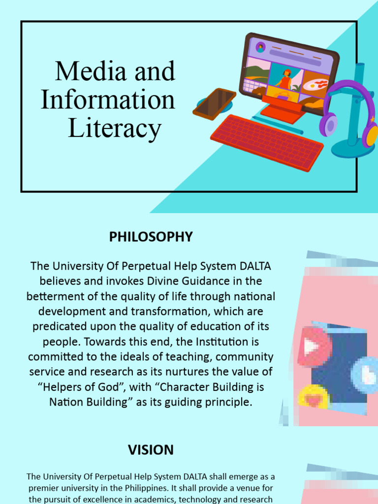 Media Literacy Education Presentation in Colorful Illustrative Style ...
