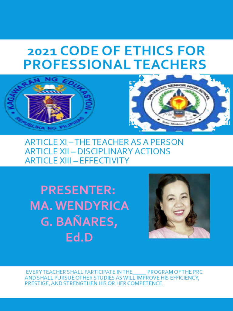 Summary of Teachers' Code of Ethics | PDF | Teachers