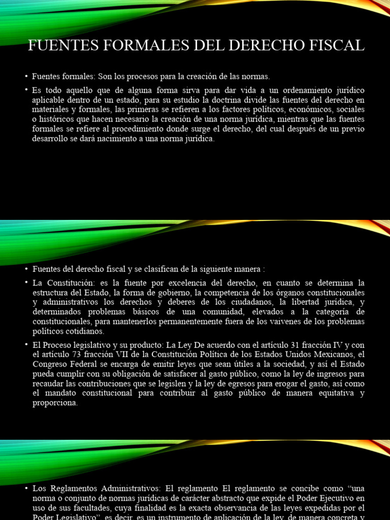 Fuentes Formales | PDF | Fuentes del derecho | Constitución