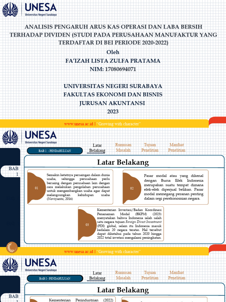 Fa'izah Lista - PPT Bab 1-3 | PDF