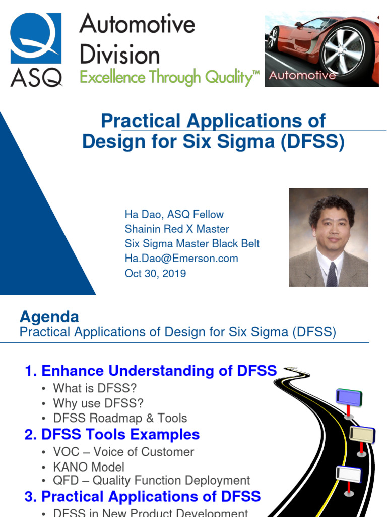 DFSS Asq Auto Webinar 191031 | PDF | Design For Six Sigma | Six Sigma DFSS Asq Auto Webinar 191031 | PDF | Design For Six Sigma | Six Sigma