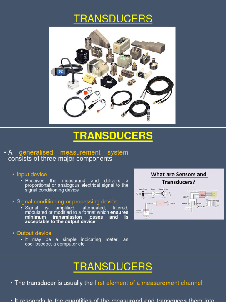 Class7_Transducers | PDF | Electrical Resistance And Conductance ...
