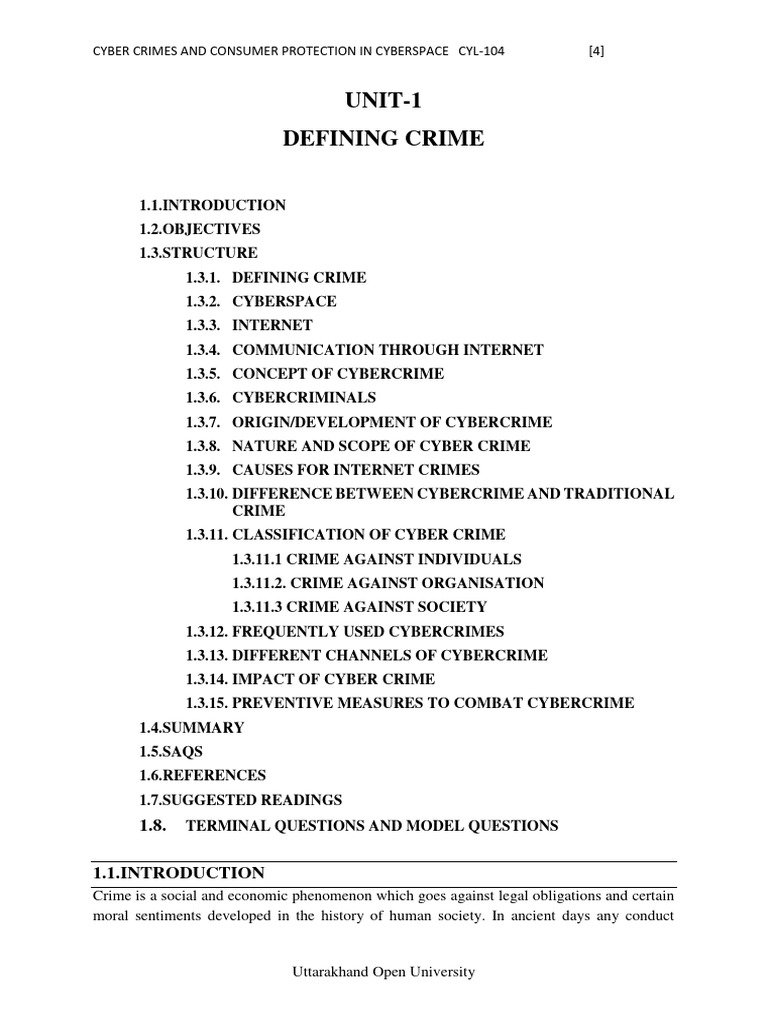 Introduction To Cyber Crime | PDF | Cybercrime | Computer Security
