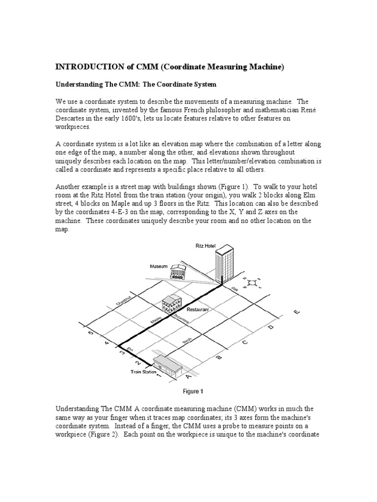 CMM | PDF | Cartesian Coordinate System | Coordinate System CMM | PDF | Cartesian Coordinate System | Coordinate System