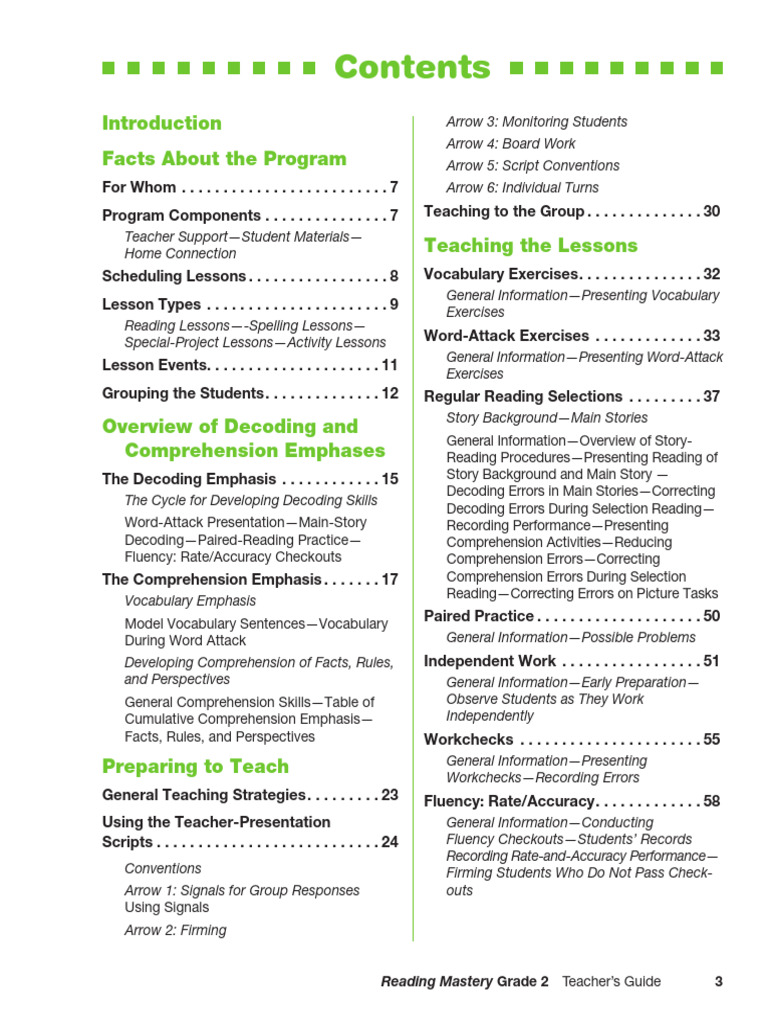 Sra Reading Mastery Teacher Guide Grade 2 | PDF