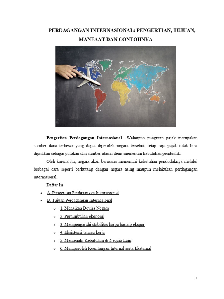 Perdagangan Internasional | PDF