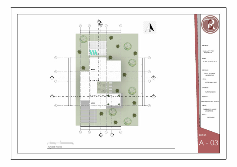 Planos de Techos para Casa LVF | PDF