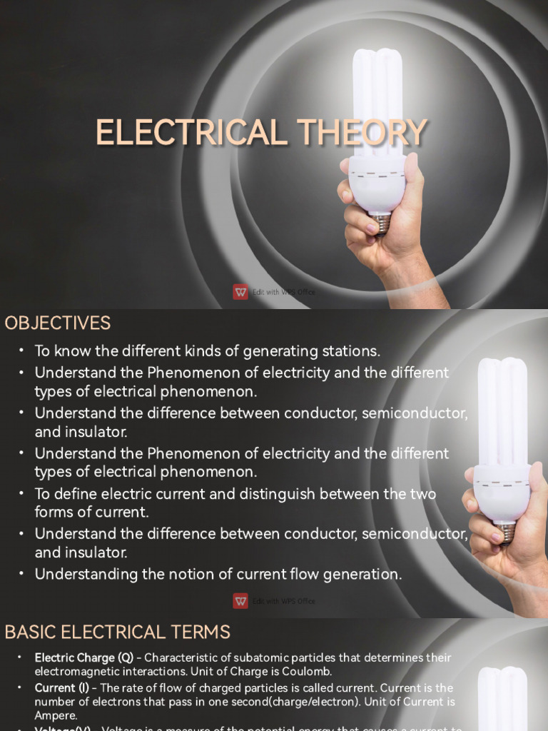 Understanding Electrical Theory Concepts | PDF | Electrical Resistivity ...