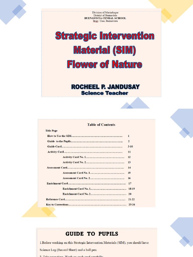 Sim Presentation Pdf