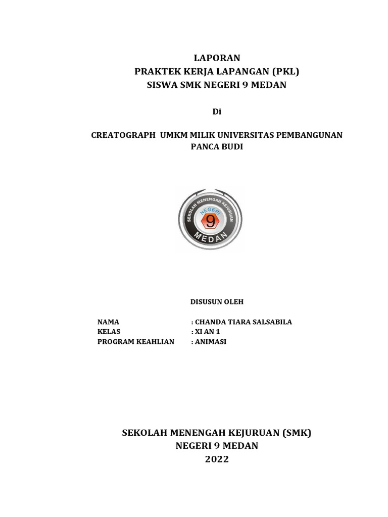 Contoh-laporan Pkl Chanda Tiara-creatograph | PDF