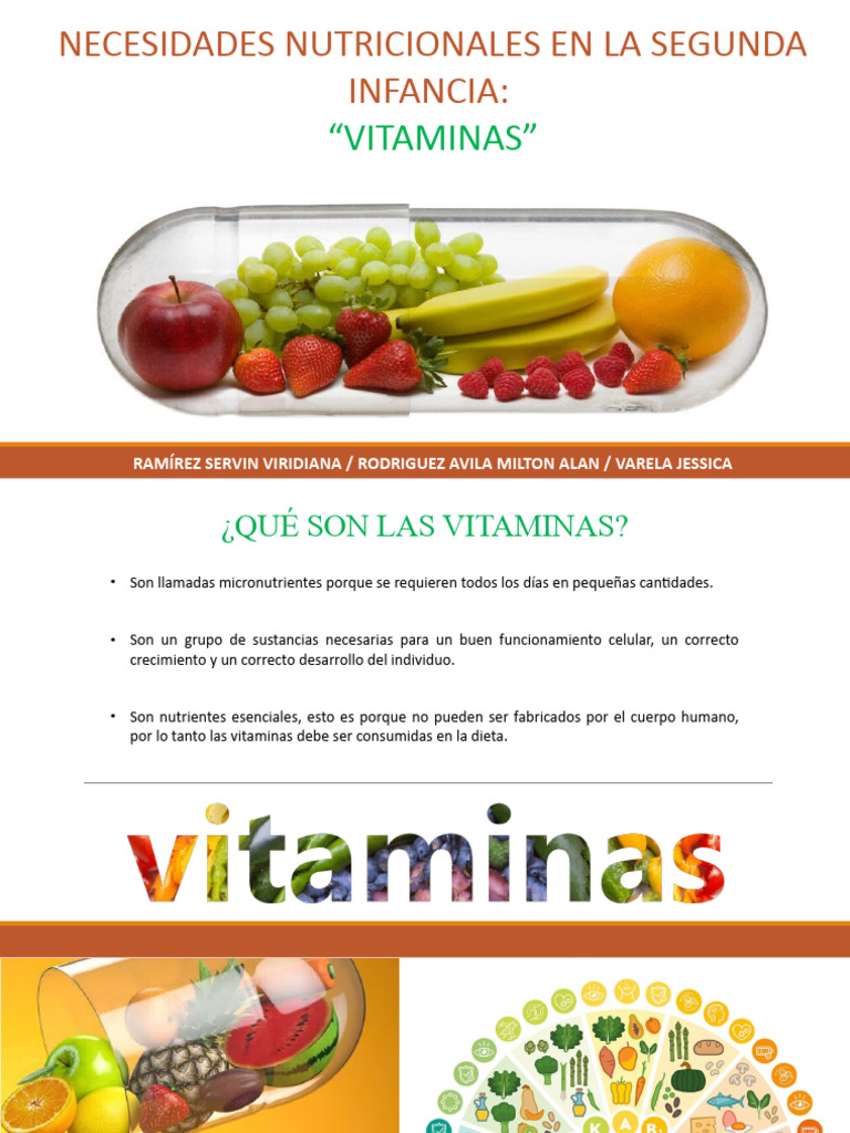 VITAMINAS | PDF | Vitamina | Vegetales