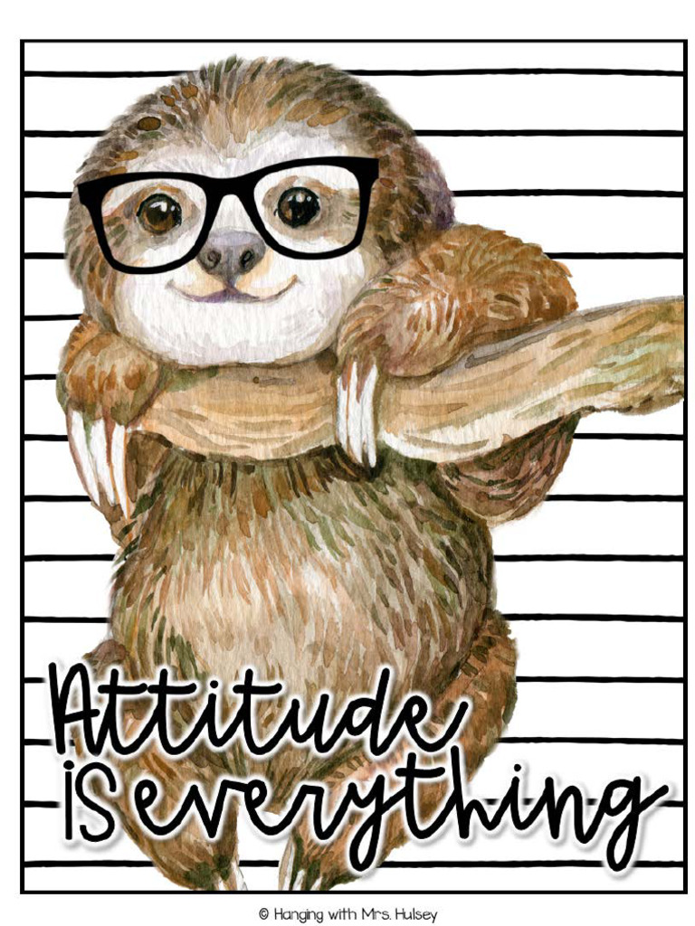 Sloth Poster Freebie | PDF