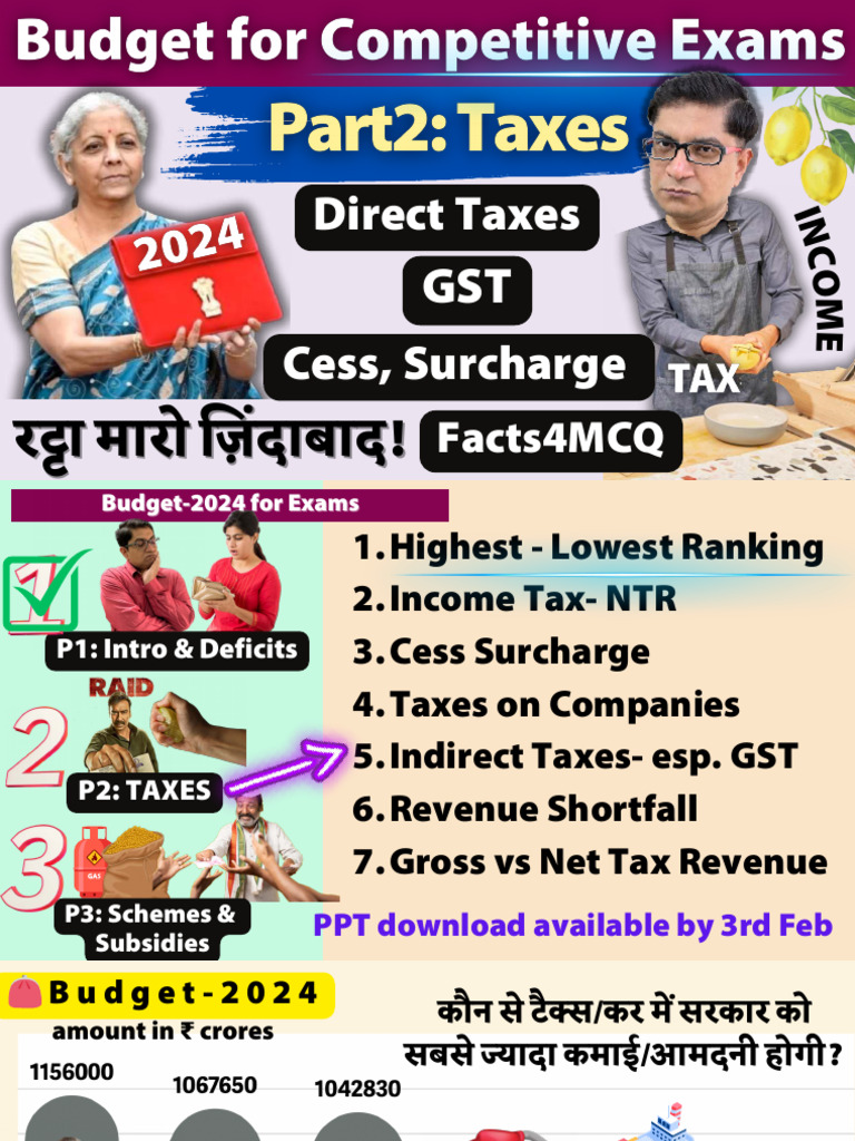 Budget 2024 P2 TAXES Mrunal SD | PDF
