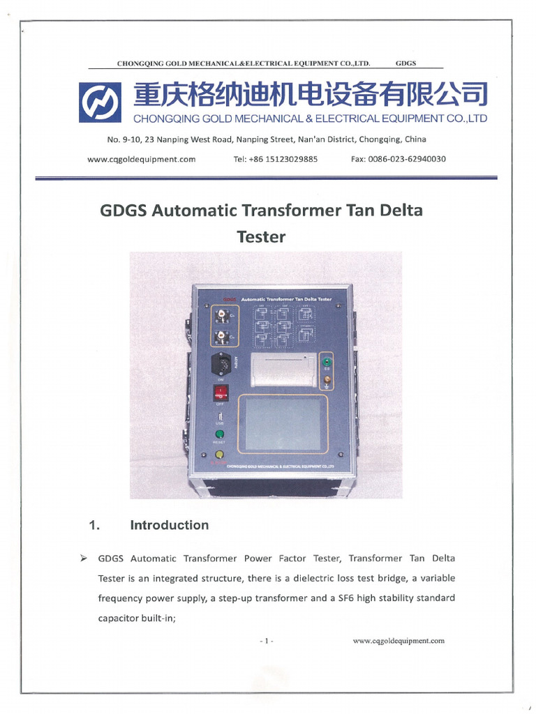 GDGS TAN DELTA | PDF