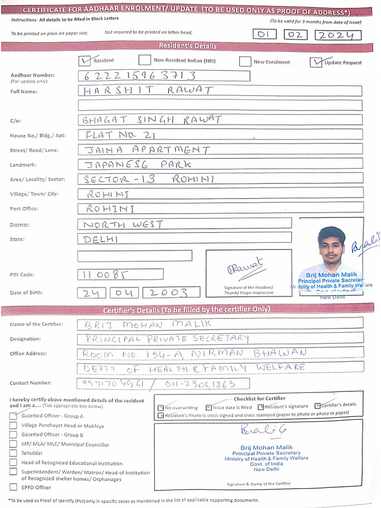 Harshit Adahar | PDF