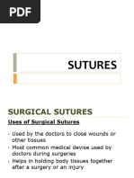 Types of Sutures PDF | PDF | Surgical Suture | Materials