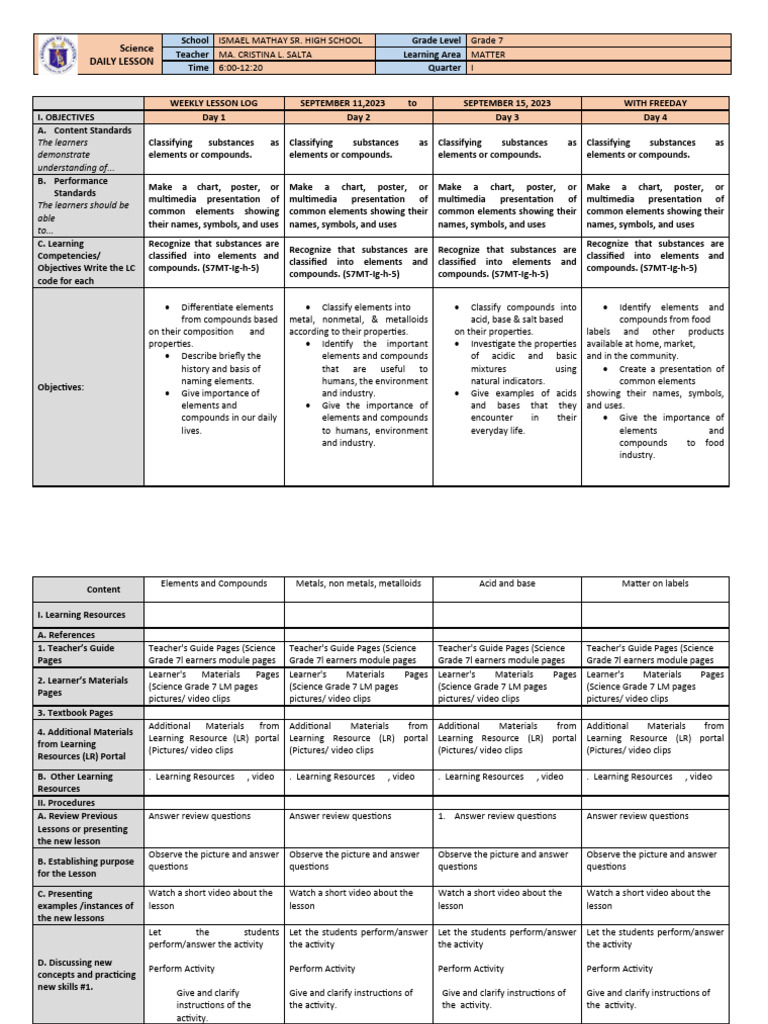 DLL Q1W3 Sept18-22 | PDF