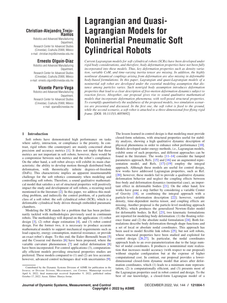 Christian Trejo 2022 | PDF | Lagrangian Mechanics | Kinematics