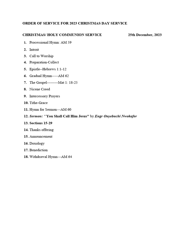 Processional Hymn: AM 59 | PDF