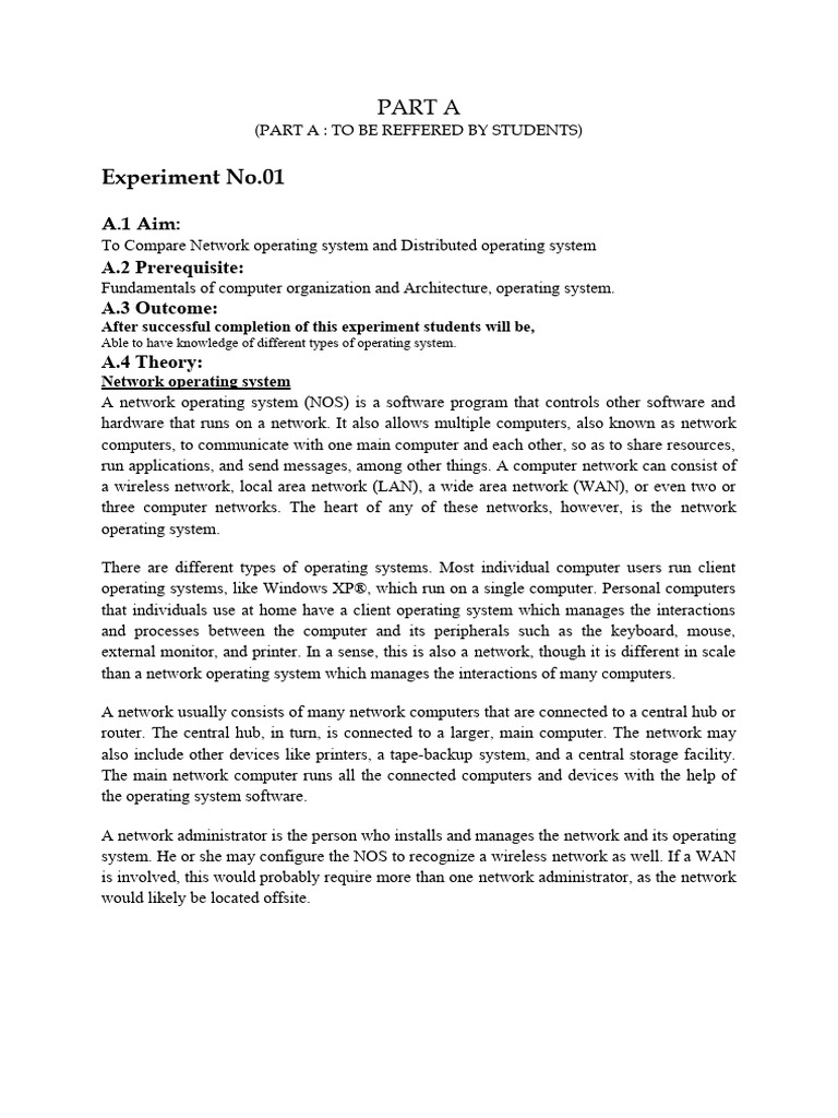 8458expt 1 | PDF | Operating System | Computer Network
