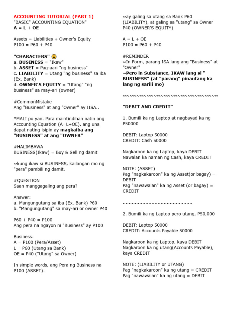 Acctg Reviewer | PDF