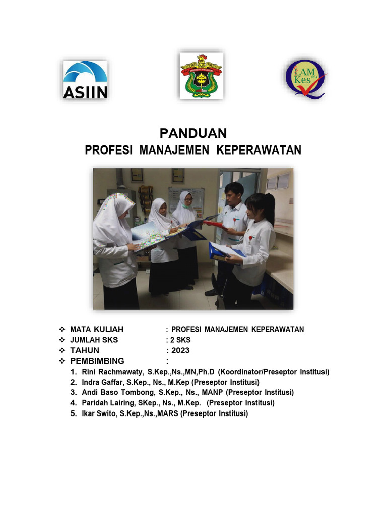 Panduan Manajemen Keperawatan | PDF