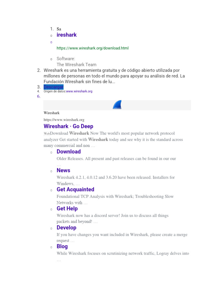 Ireshark: Software The Wireshark Team | PDF | Computer Networking | Computing
