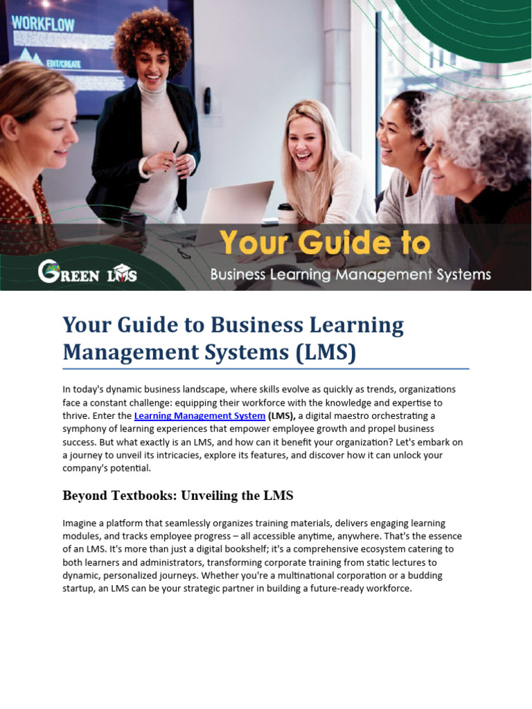 Your Guide To Business Learning Management Systems | PDF | Learning ...