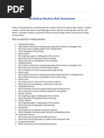 Machine Safety Risk Assessment | PDF | Risk | Occupational Safety And ...