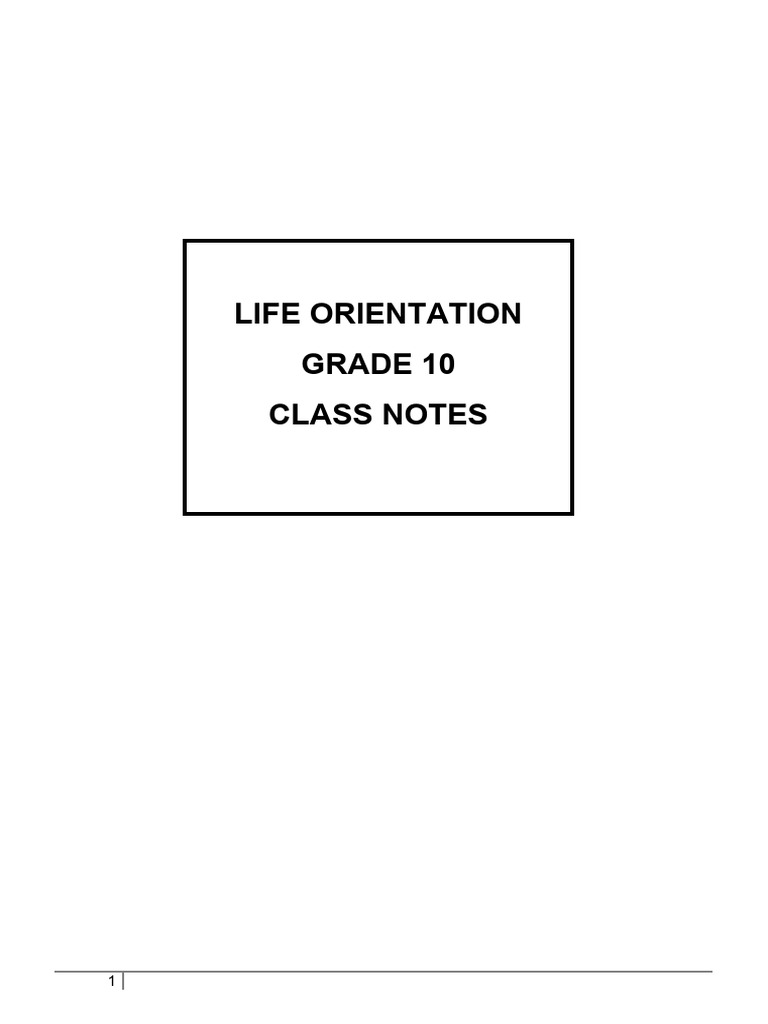 LO Class-Notes-Grade-10 | PDF | Discrimination | Taxes