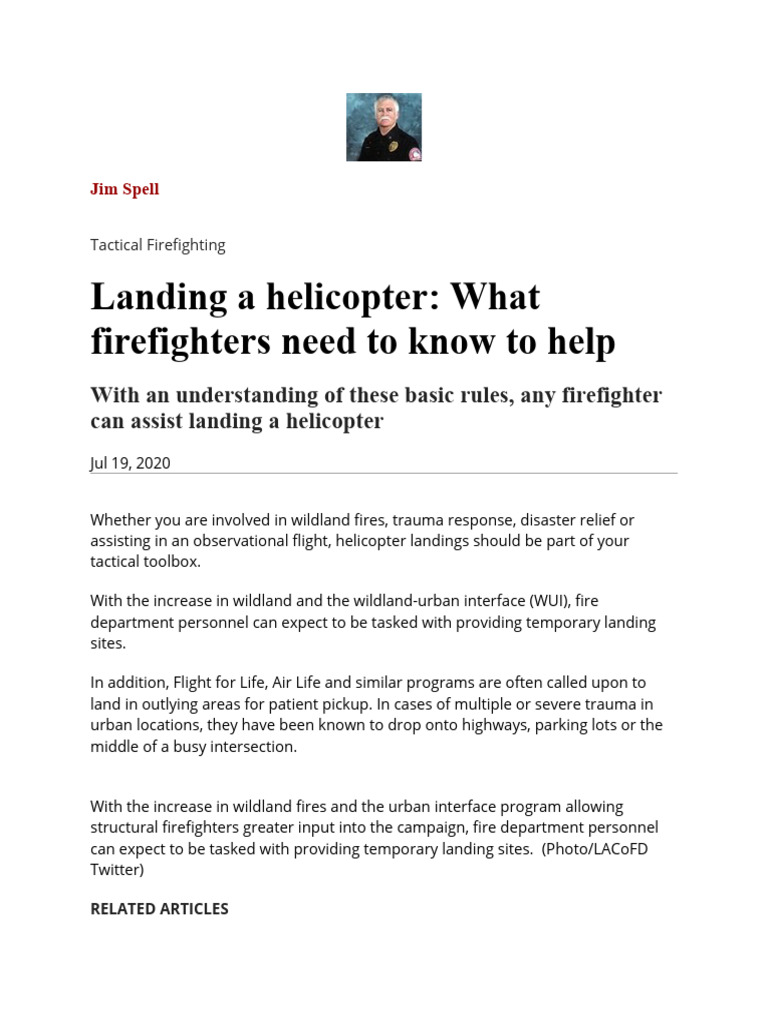 Helicopter Standby Procedure | PDF | Helicopter