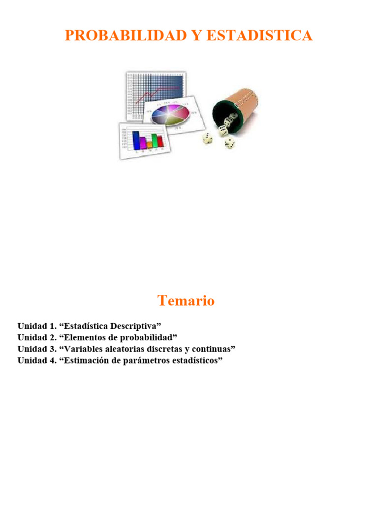 Probabilidad y Estadística | PDF