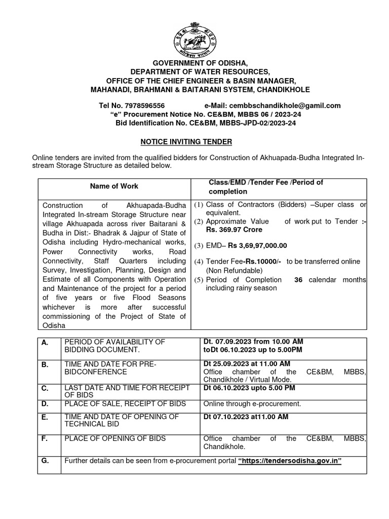 Tendernotice 1 | PDF | Business