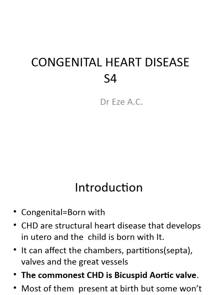 S4 Congenital Heart Disease | PDF | Heart | Cardiovascular Diseases