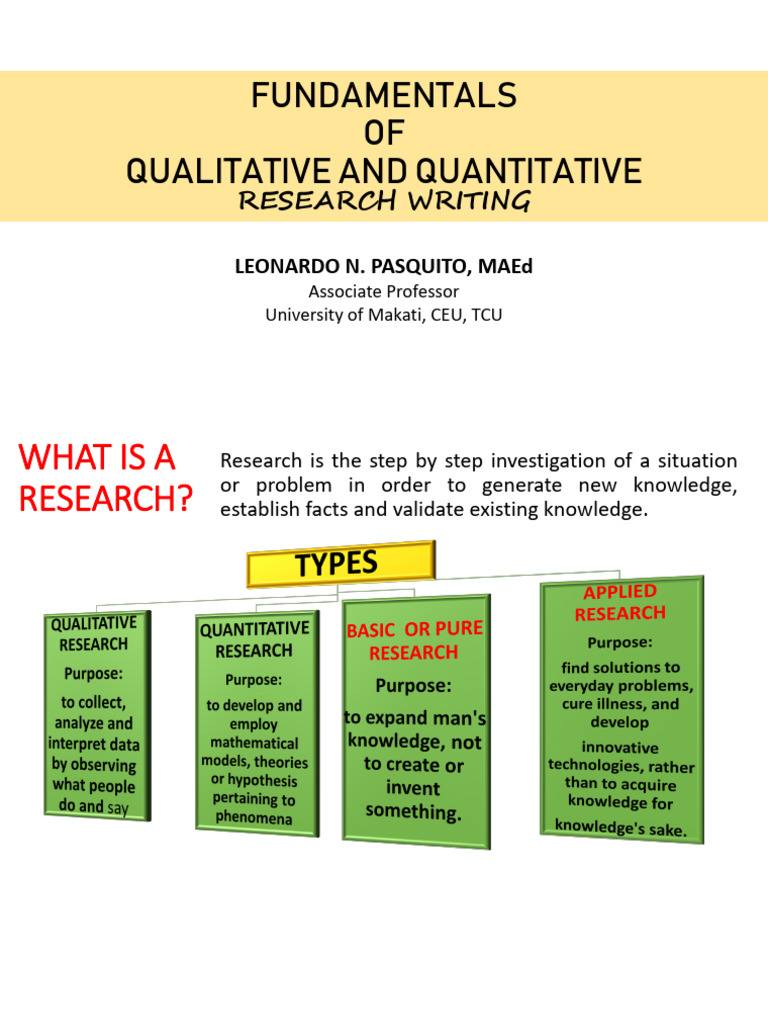 Quali and Quanti Research IHEP NEWEST | PDF | Statistics | Qualitative ...