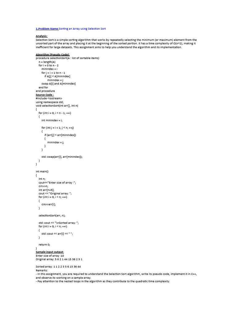 Algo 1 Pdf Algorithms And Data Structures Computer Programming 