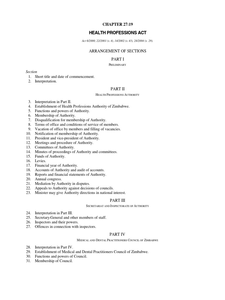 Health Professions. Act | PDF | Health Professional | Appeal