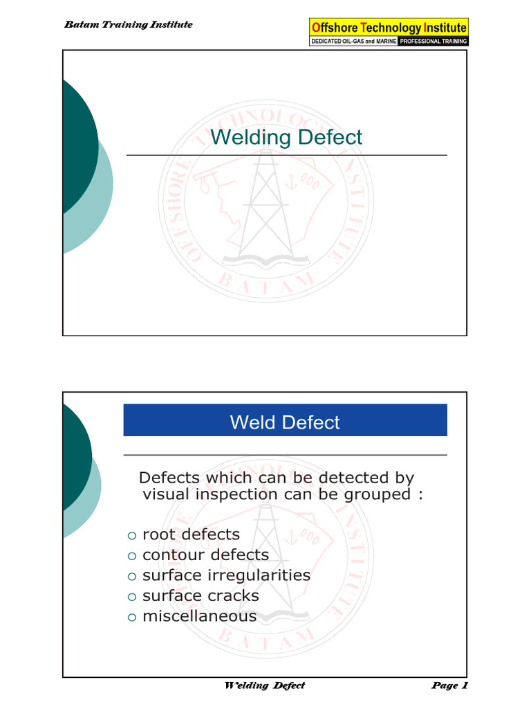 10 Welding Defect (LSNG PRINT) | PDF | Welding | Construction