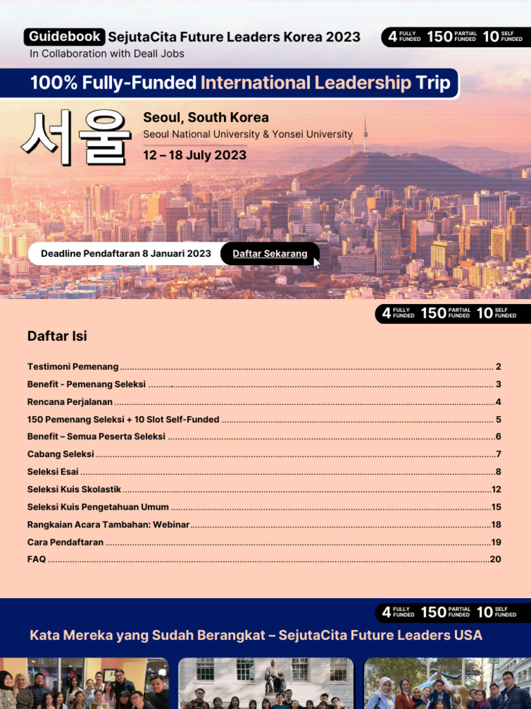 Buku Panduan - SFL Korea 2023 | PDF