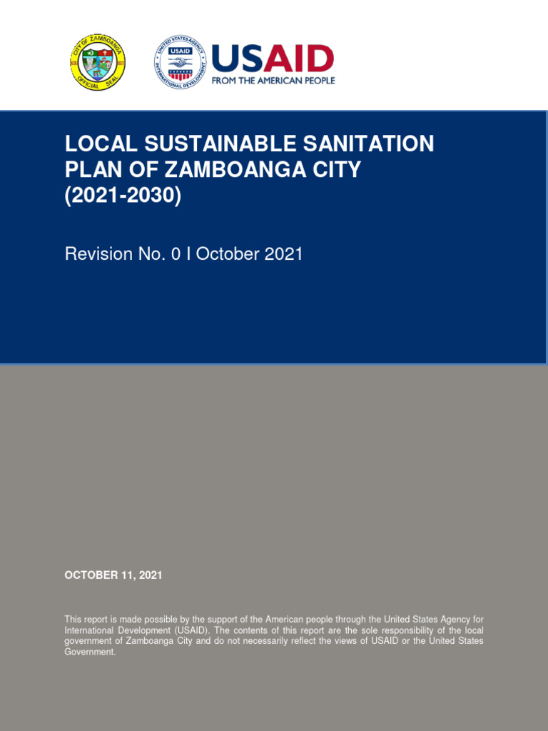 Final Report LSSP Zamboanga | PDF | Wash | Sanitation
