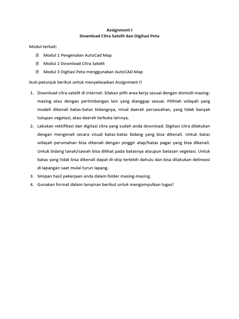 Citra Satelit dan Digitasi Peta | PDF