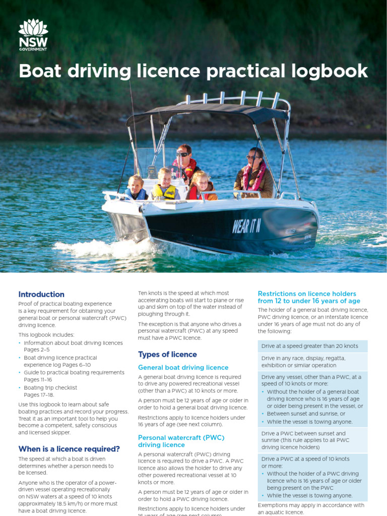 boating-licence-practical-logbook | PDF