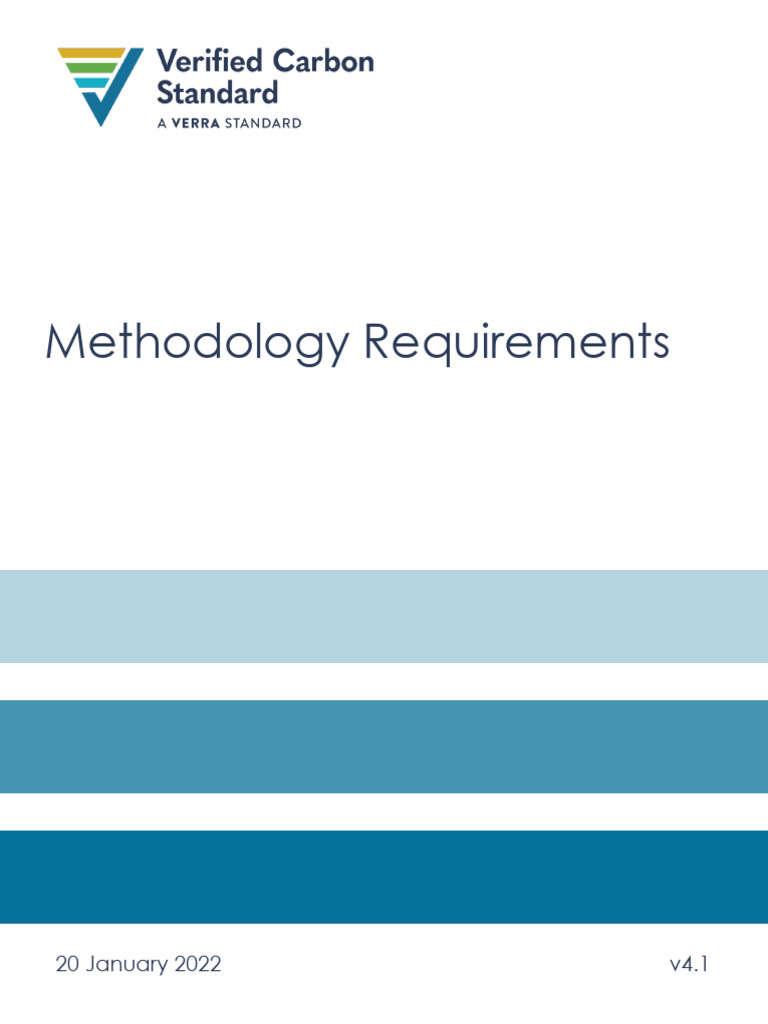 VCS Methodology Requirements v4.1 | PDF | Methodology | Confidence Interval