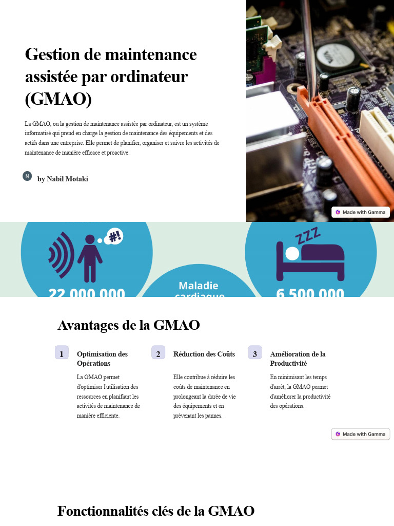 Gestion de Maintenance Assistee Par Ordinateur GMAO | PDF | Internet ...
