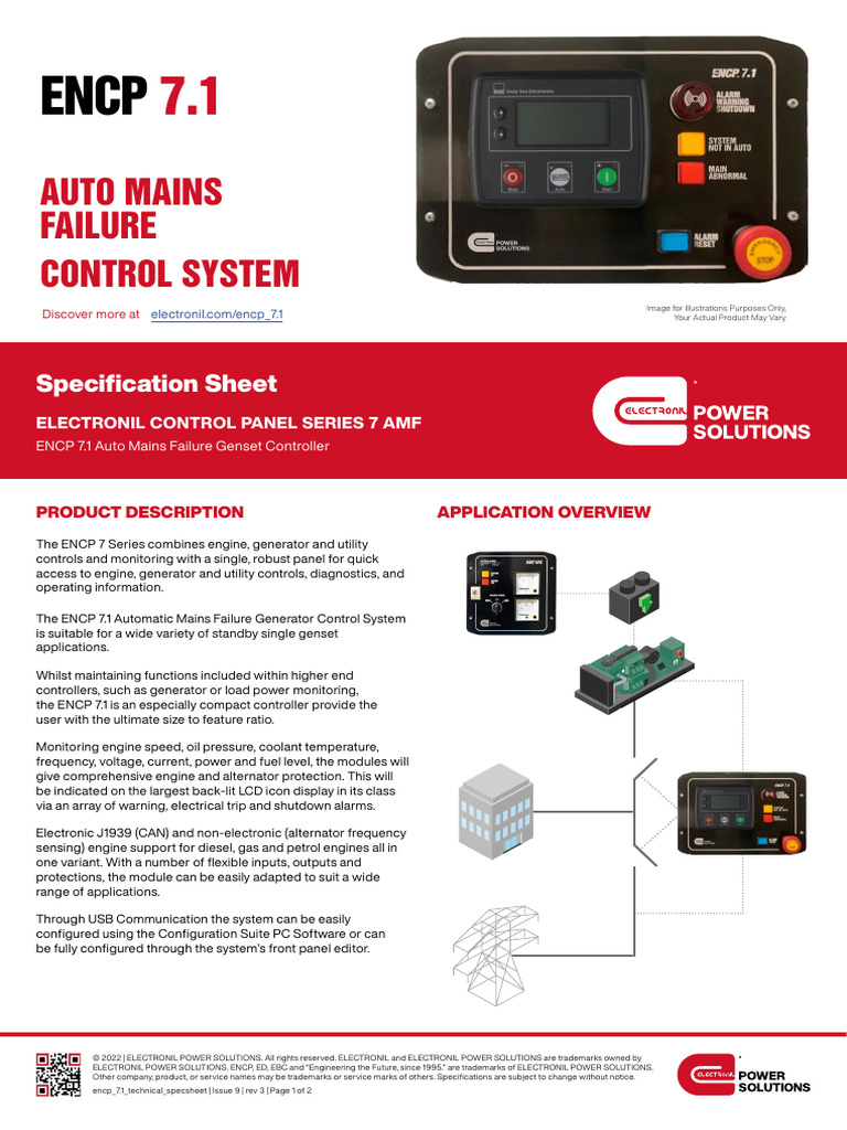 Encp 7.1 Technical Specsheet | PDF | Physical Sciences | Electrical ...